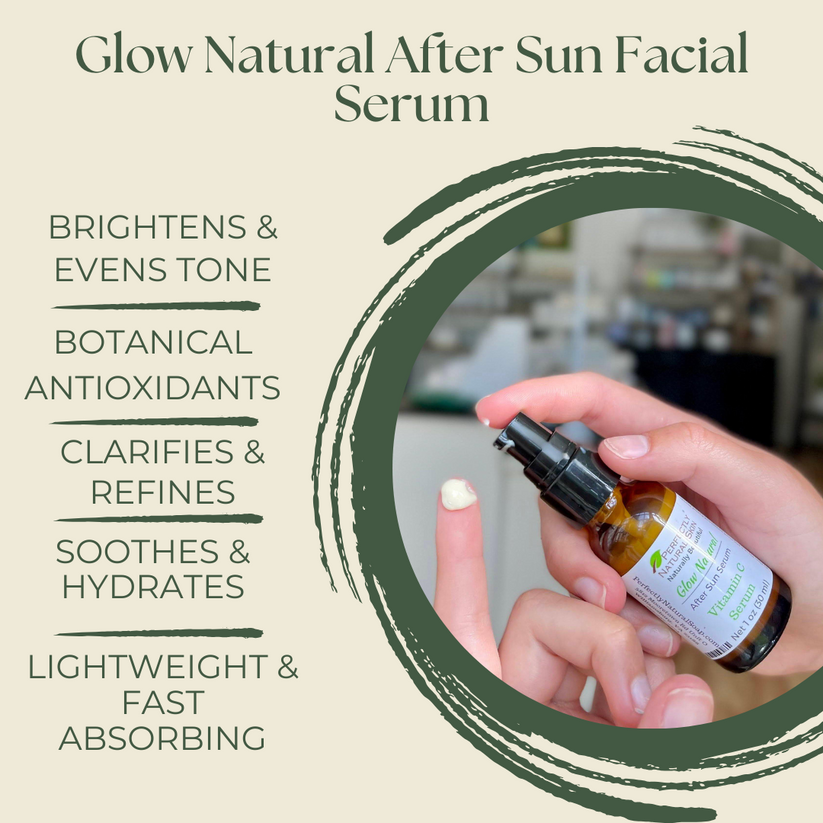 Glow Natural After Sun Facial Serum, 1oz – Perfectly Natural Soap