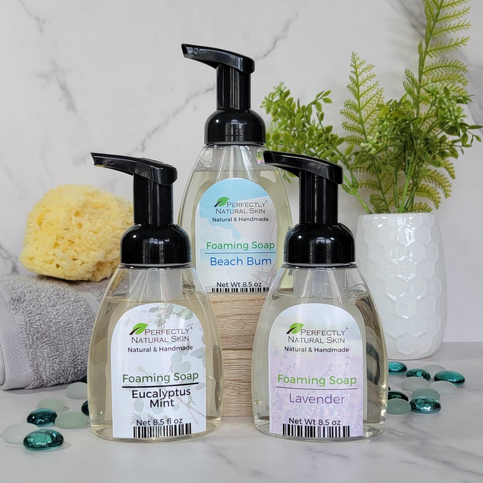 Liquid Foaming Soap - Choice of Scent, 8.5 oz – Perfectly Natural Soap